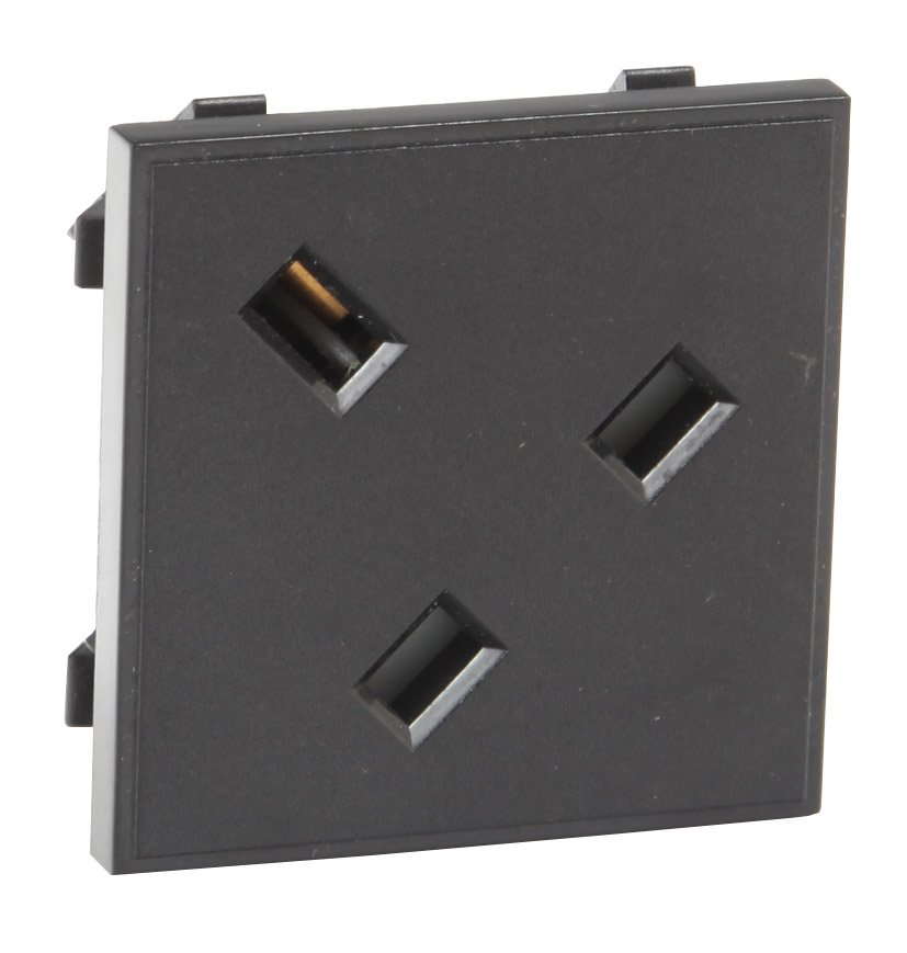 RPP EASYCLIP BKPE531 MODULE EMBASE 13A coudée UK, noir